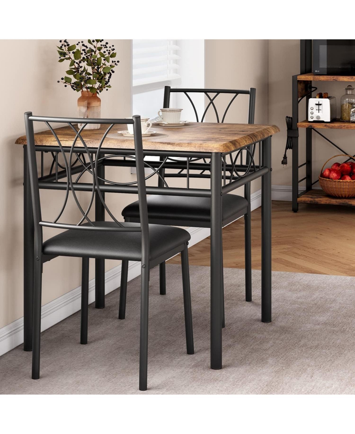 Click here for gaomon 3 Piece Kitchen Table Set Dining Table and... prices