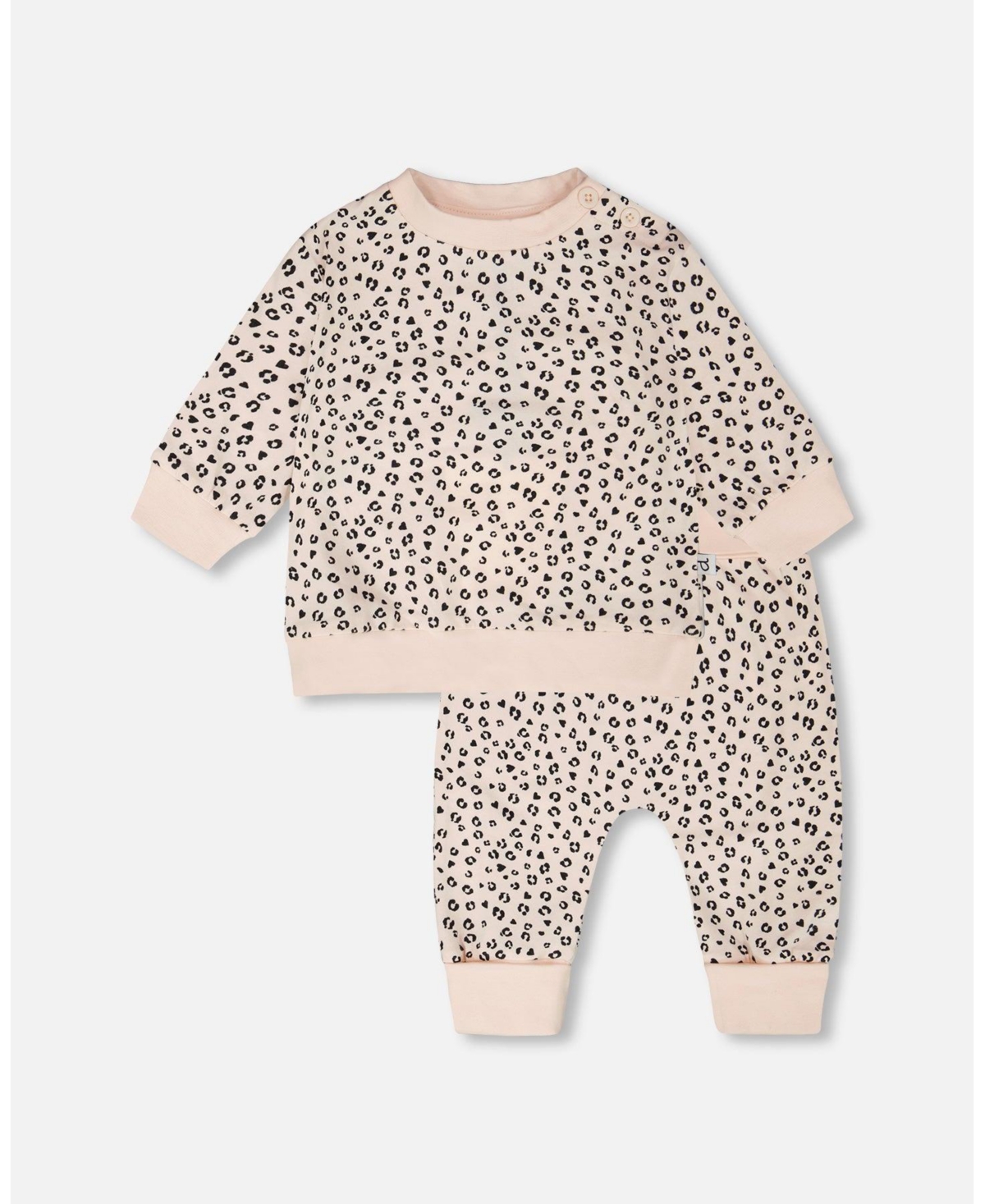 Click here for Deux par Deux Baby Girls Peach Animal Print Cotton... prices