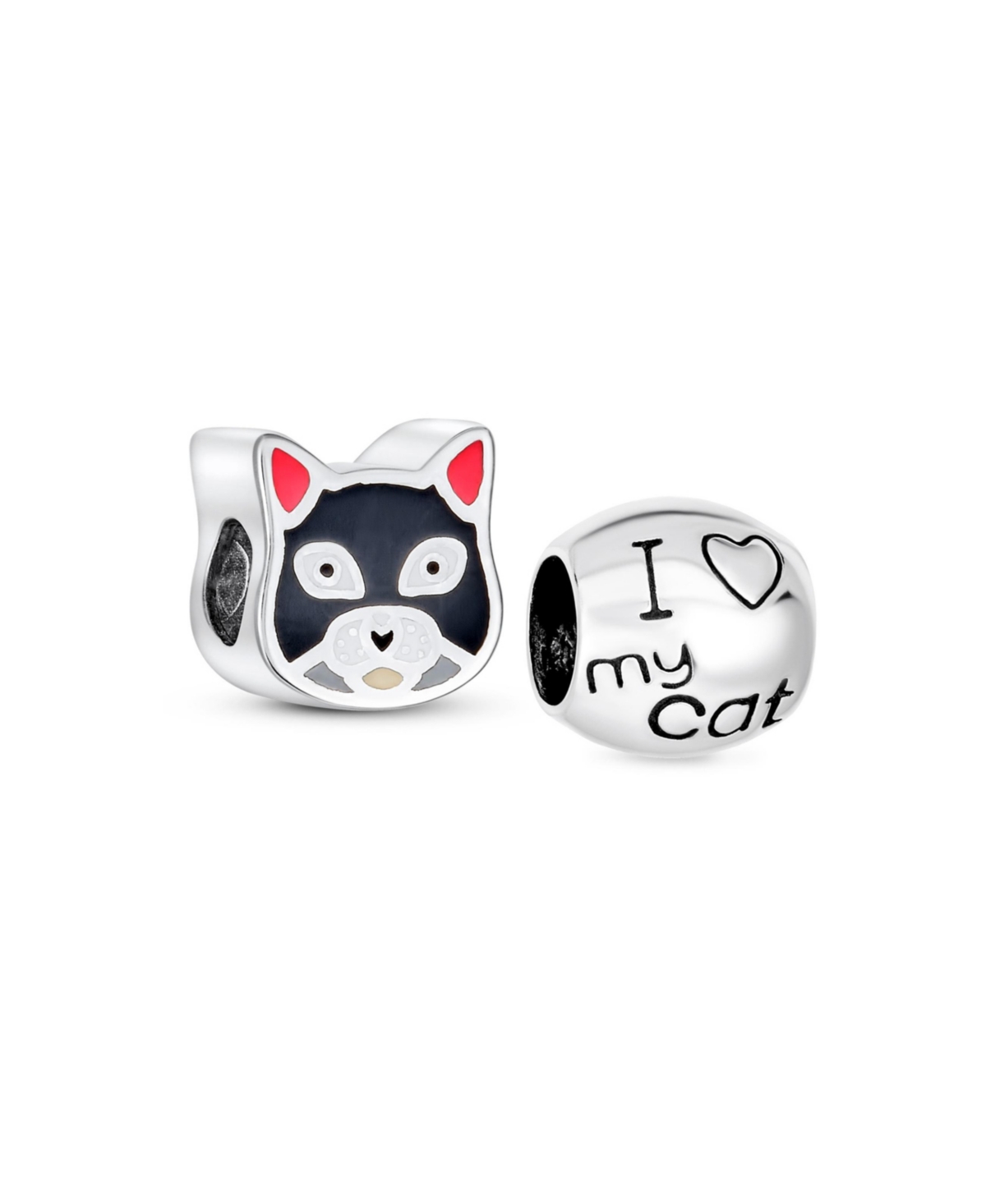 Click here for Bling Jewelry Set of 2 Kitten Cat and I Love My Ca... prices