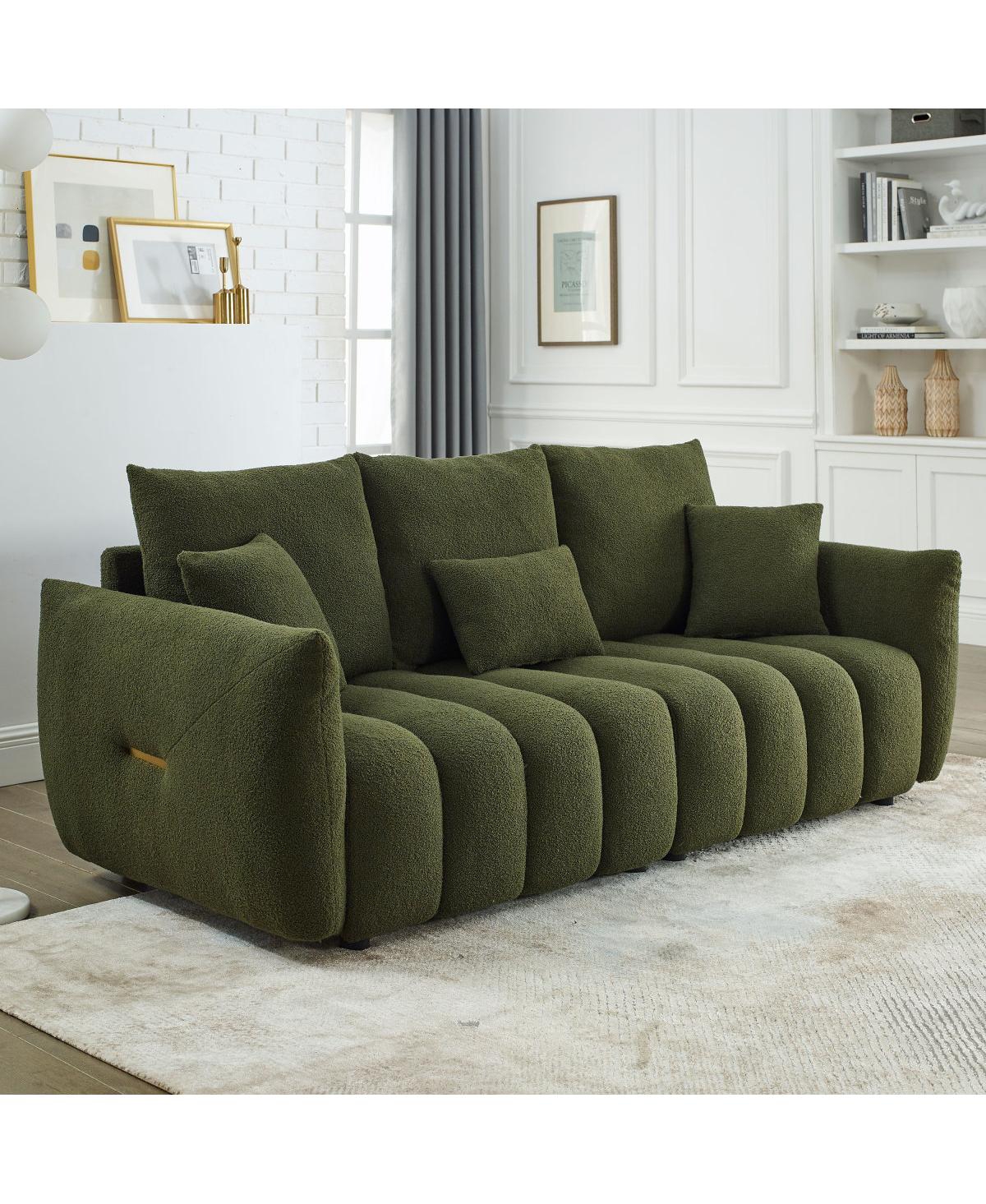 Click here for Streamdale Furniture Teddy Fabric Sofa with 3 Pill... prices