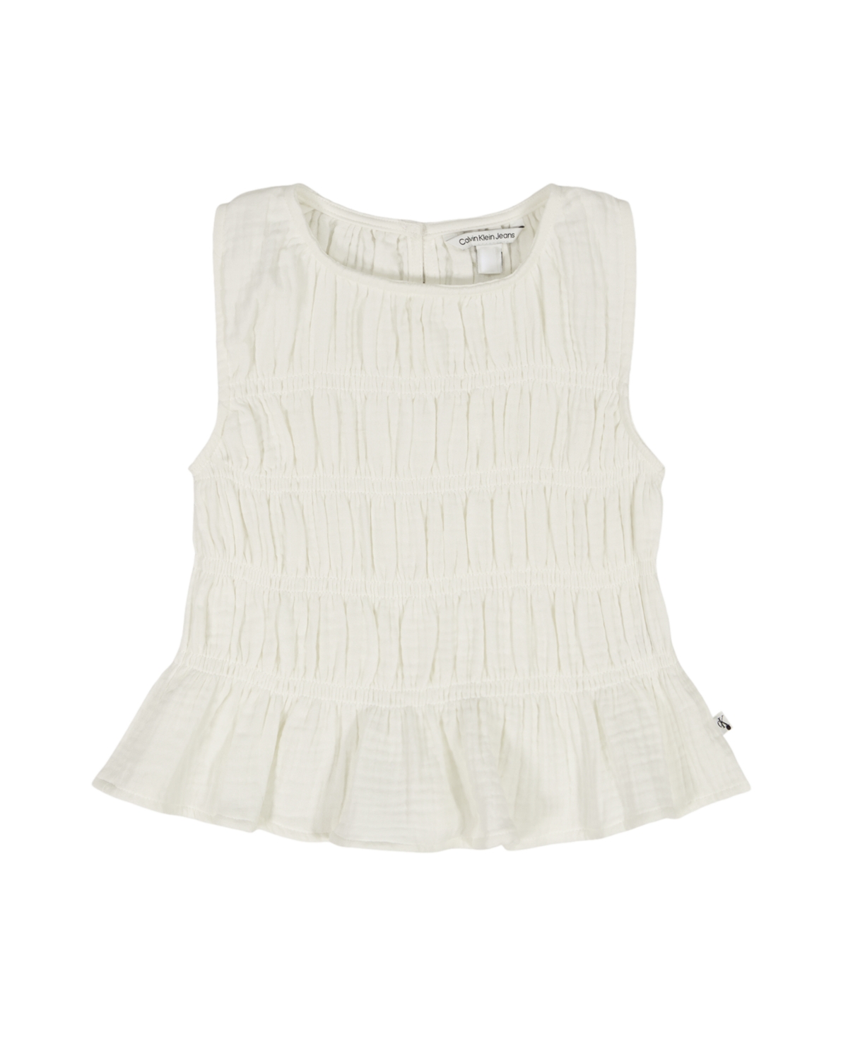 Click here for Calvin Klein Girls 7-16 Crinkle Knit Sleeveless To... prices
