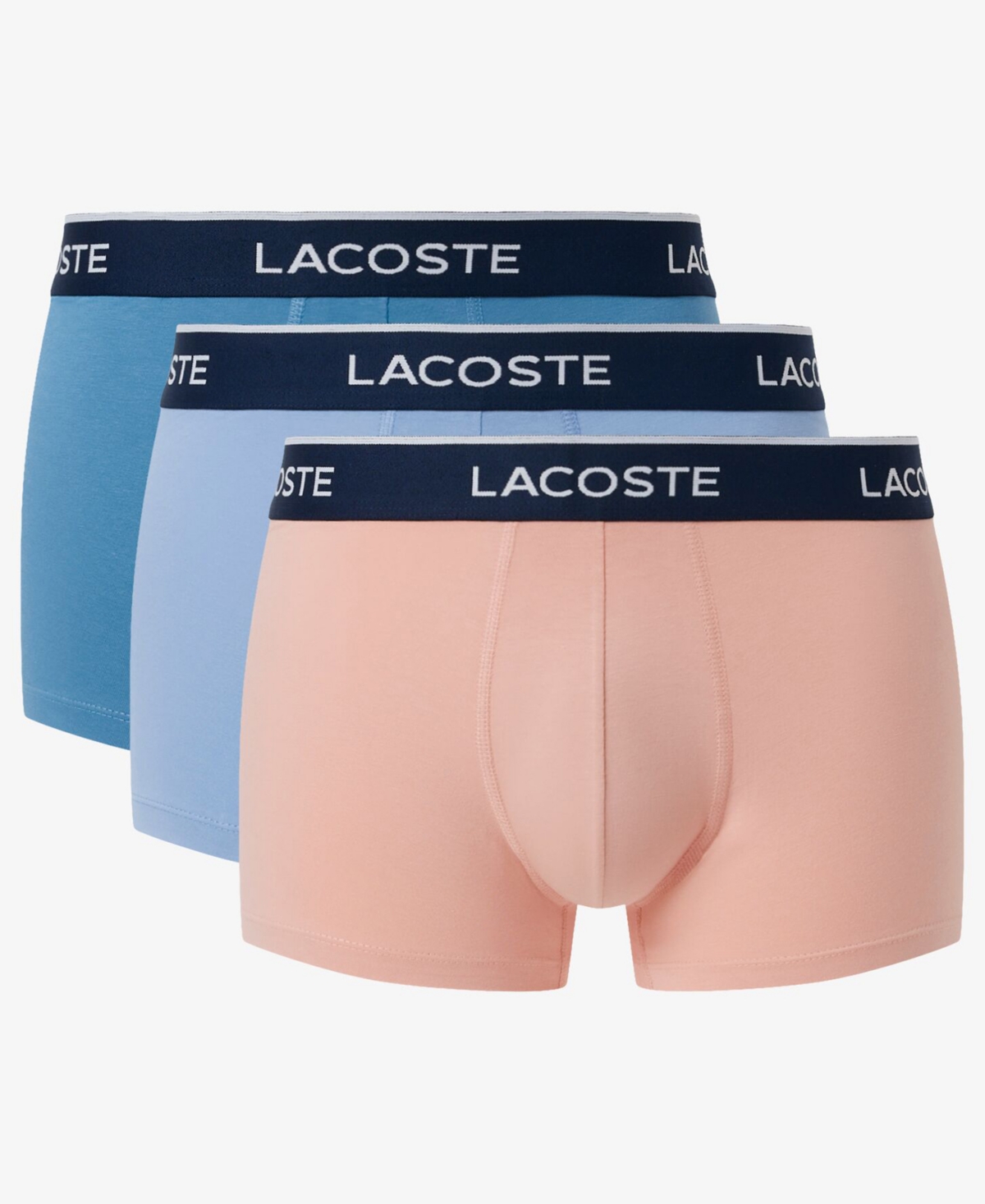 Click here for Lacoste Mens Regular-Fit Trunks  3-Pack - Blue/Sky... prices