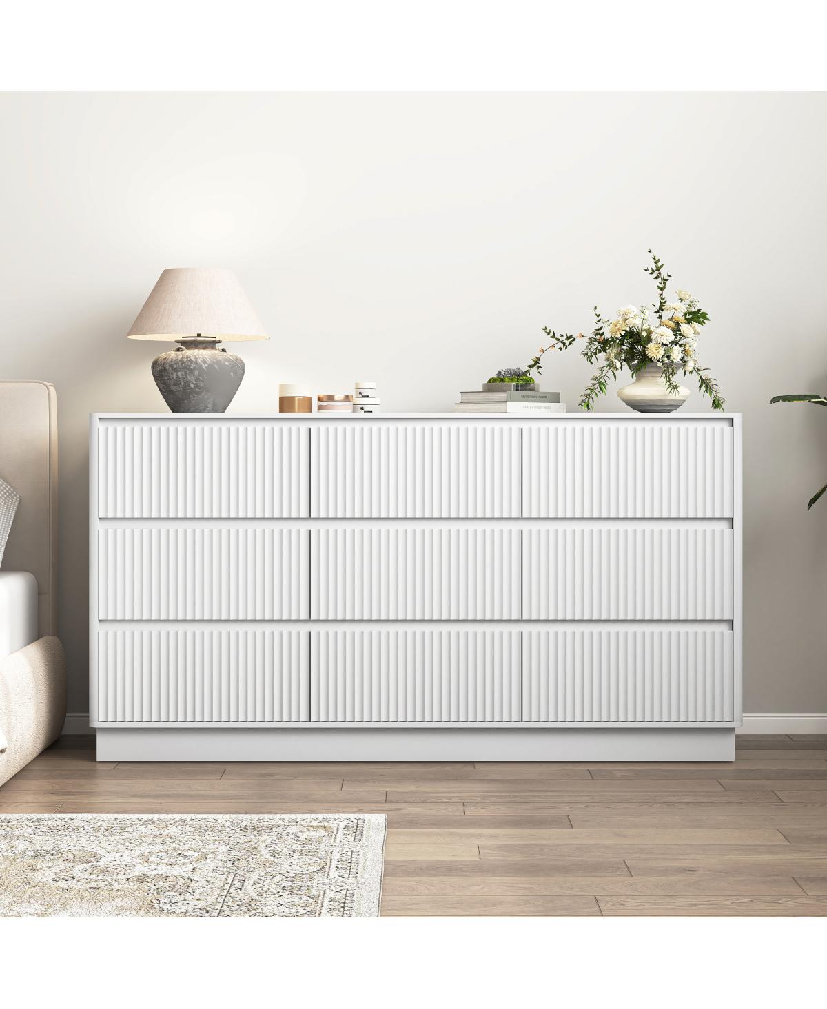 Click here for Streamdale Furniture 9 Drawer 63" Wide Wood D... prices