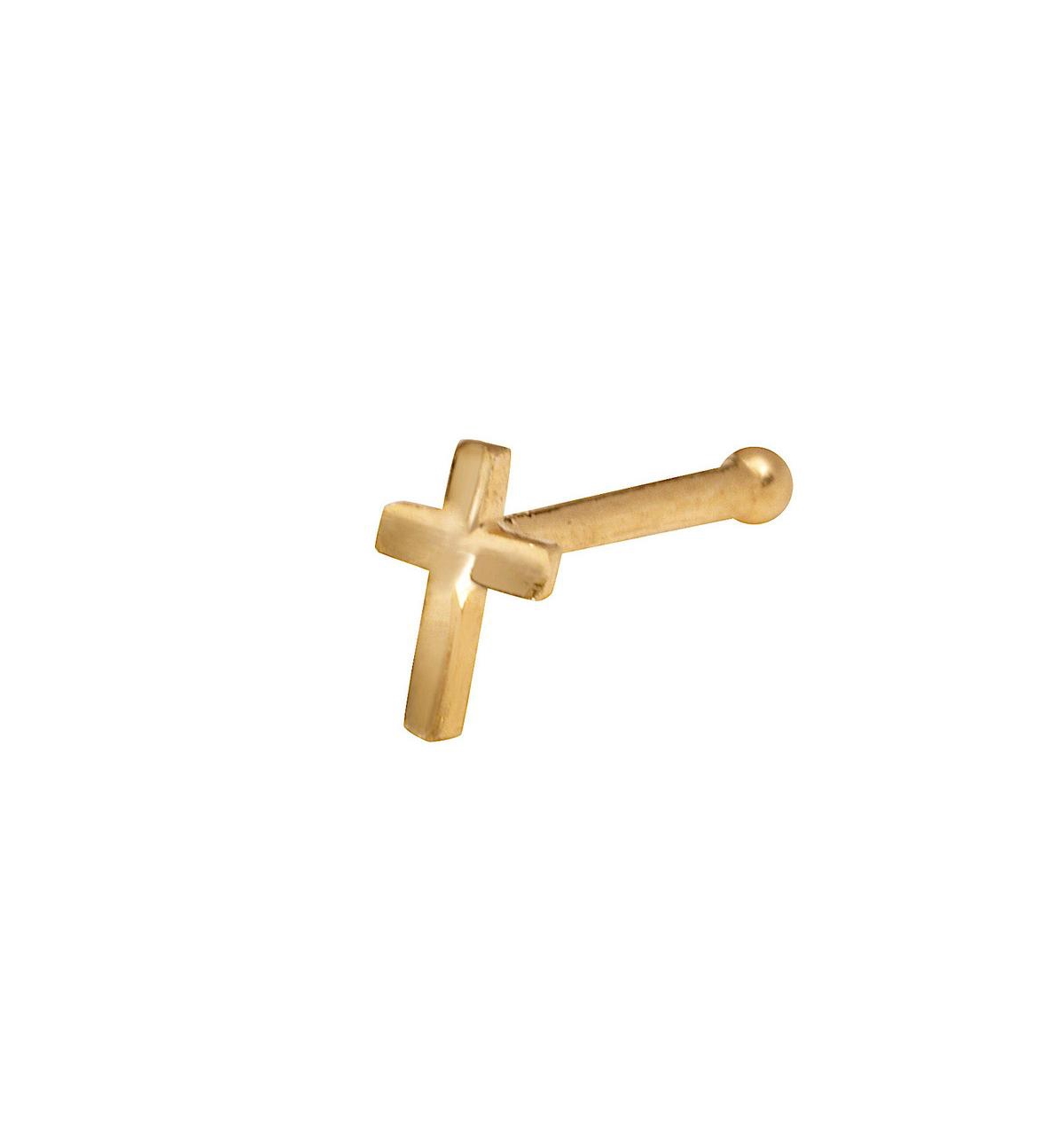 Click here for Curata Jewelry Solid 14k Gold 20g Beveled Cross No... prices