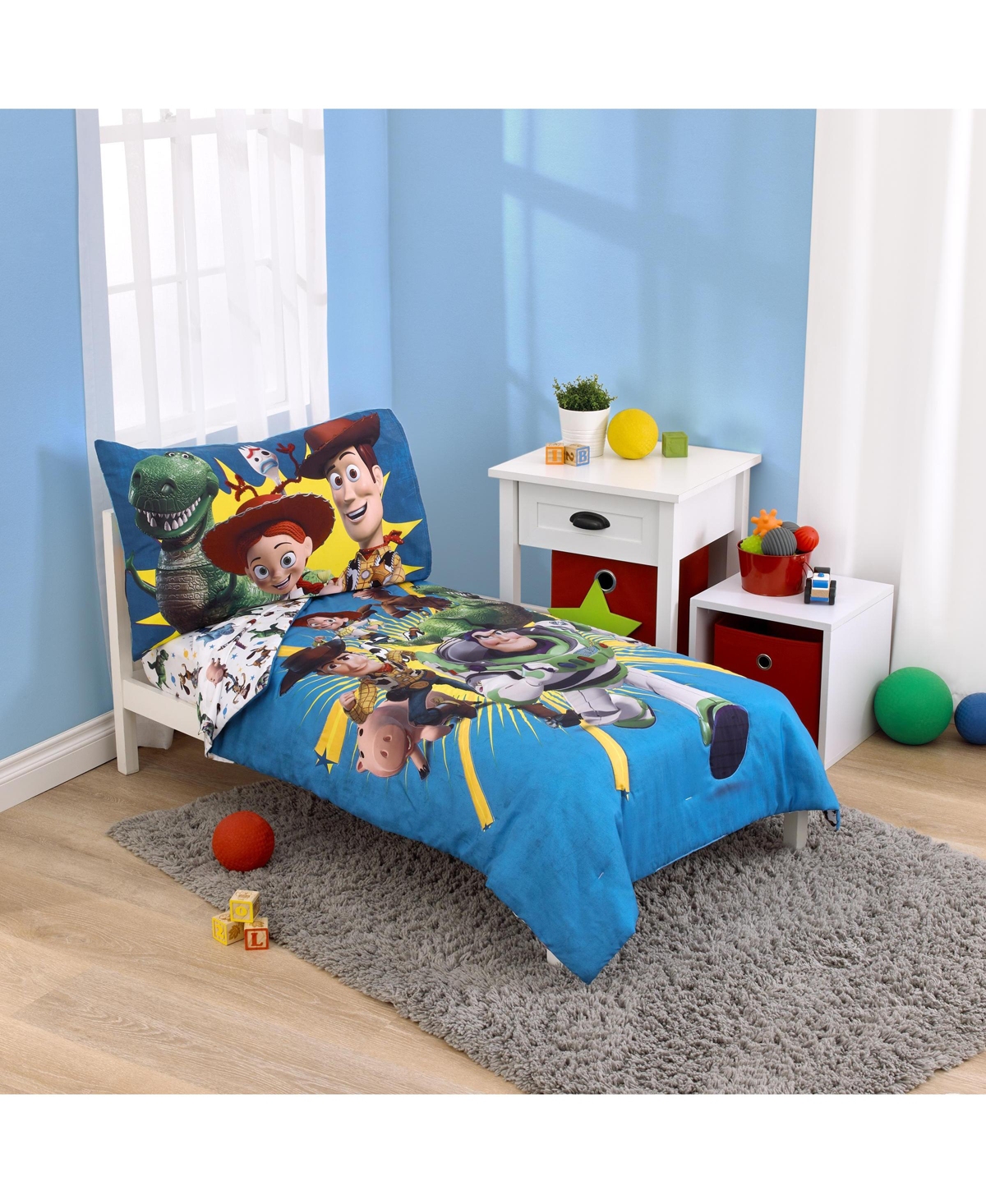 Click here for NoJo Disney Toy Story Taking Action Blue  Green an... prices