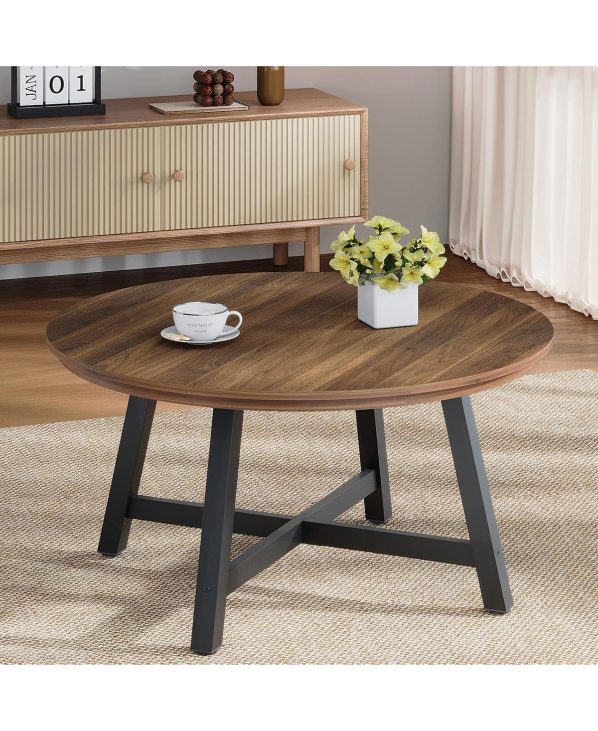 Click here for Gaomon Round Coffee Table 36" Center Table La... prices