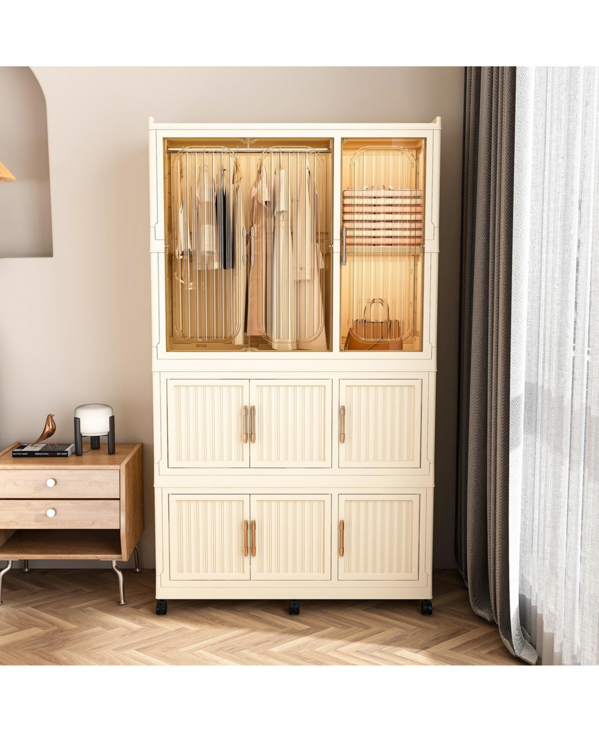 Click here for Boyel Living Portable Wardrobe Closet with 9 Magne... prices