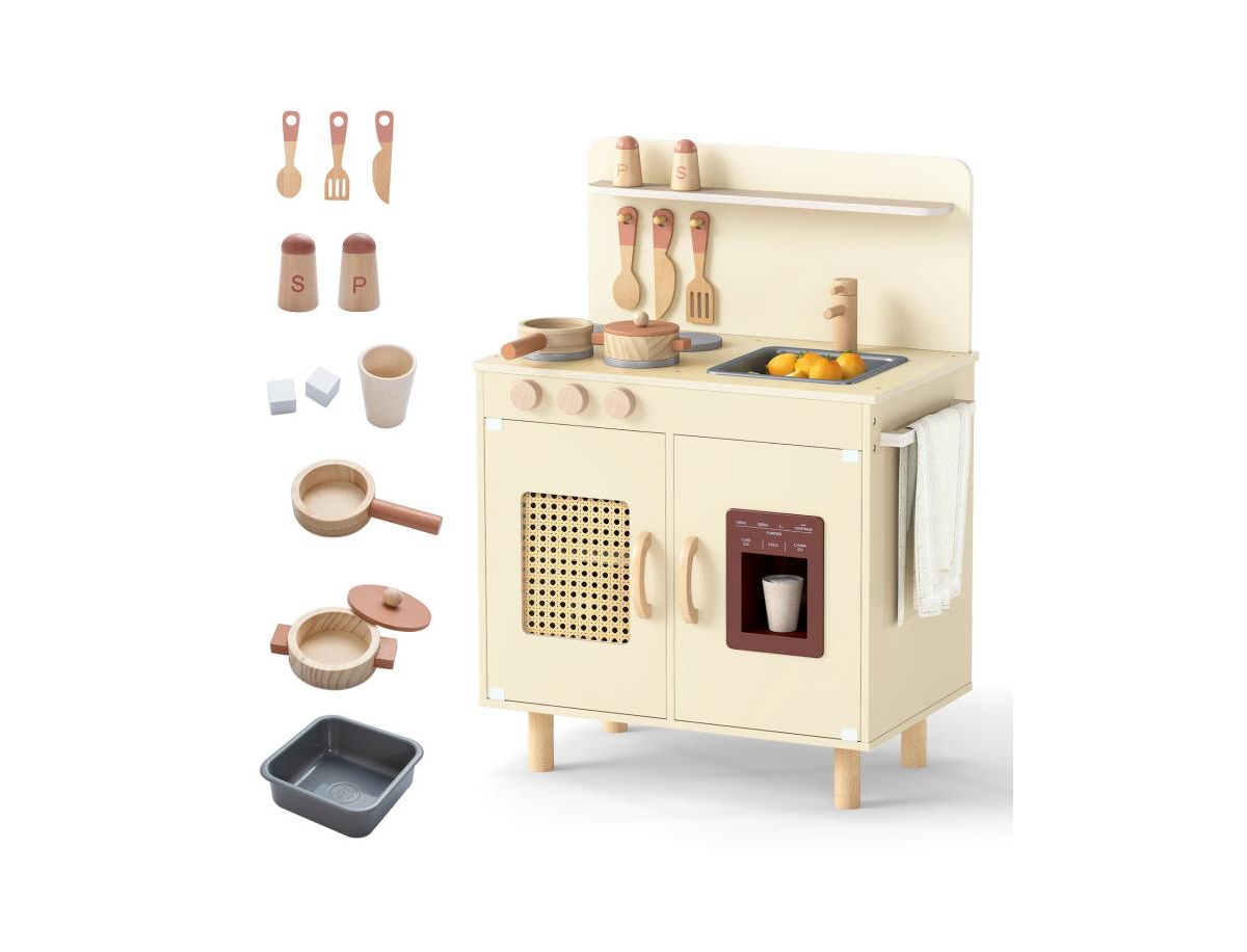 Click here for Slickblue Kids Wooden Toy Kitchen Playset with Wor... prices