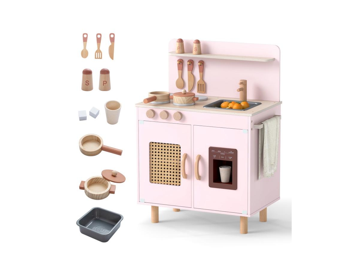 Click here for Slickblue Kids Wooden Toy Kitchen Playset with Wor... prices