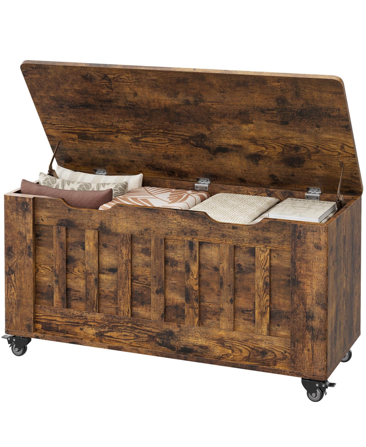 Click here for gaomon 39.4" Rolling Wooden Storage Chest - 2... prices