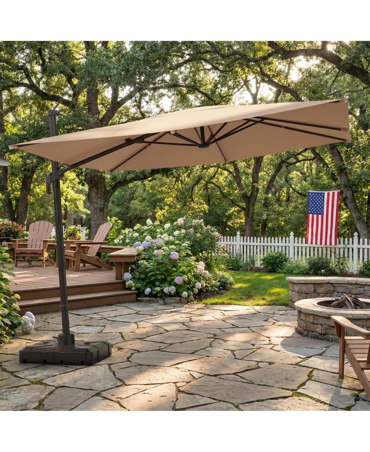 Click here for Boyel Living 9x9 Ft Square Roman Patio Umbrella -... prices