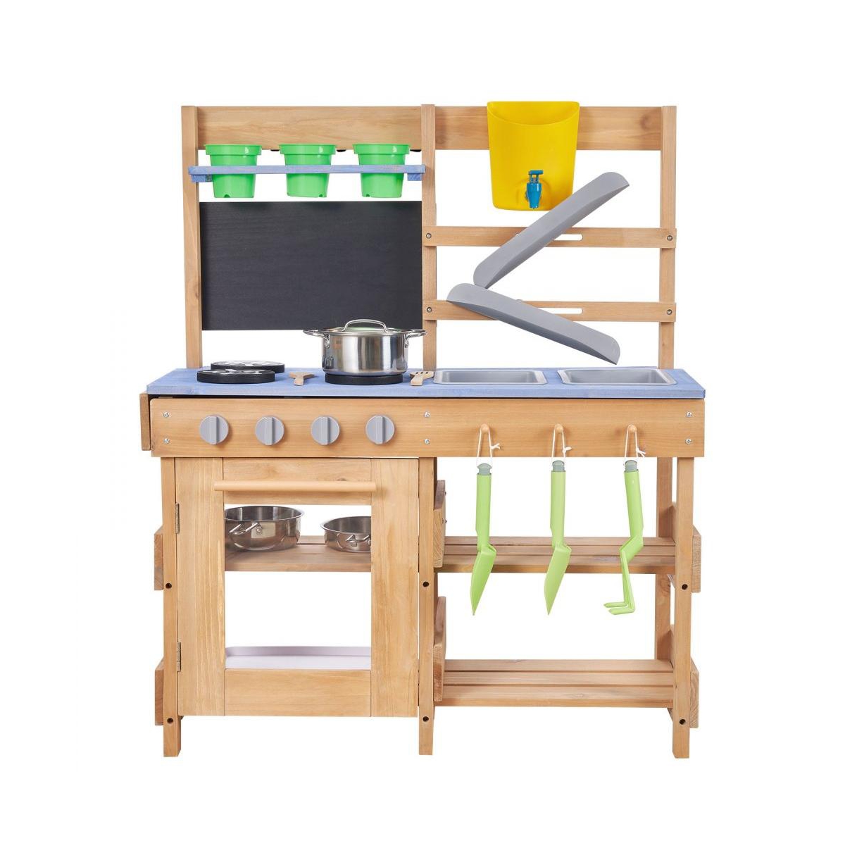 Click here for Slickblue Wooden Outdoor Mud Kitchen with Stoves... prices