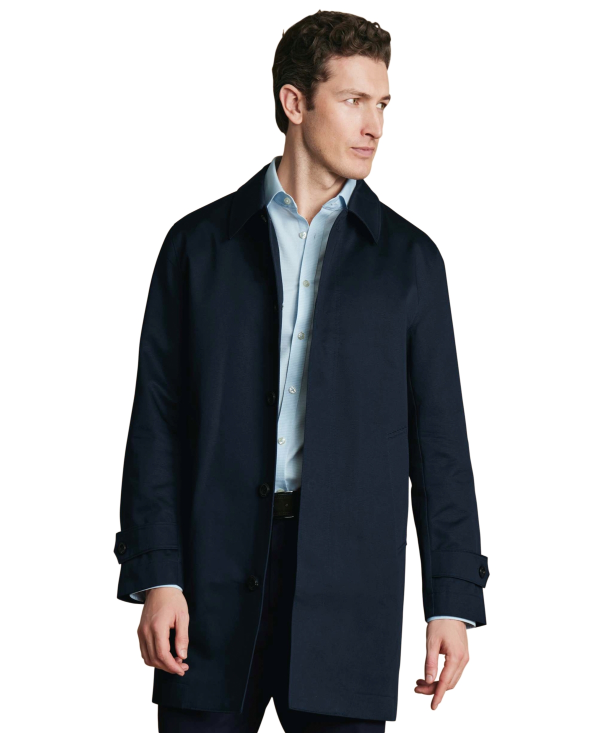 Click here for Charles Tyrwhitt Mens Regular-Fit Cotton Raincoat... prices