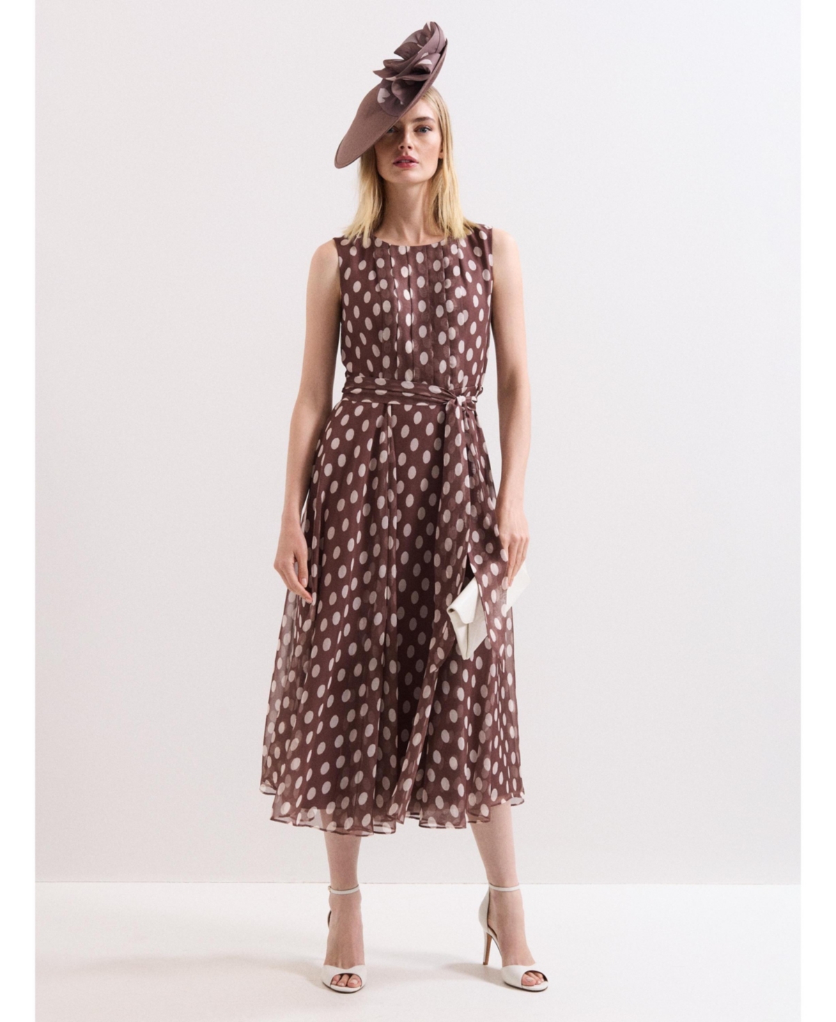 Click here for Phase Eight Womens Lucinda Midi Spot Dress prices