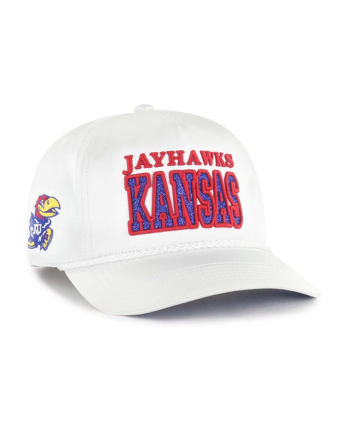 Click here for 47 Brand Womens White Kansas Jayhawks Outspoken Hi... prices