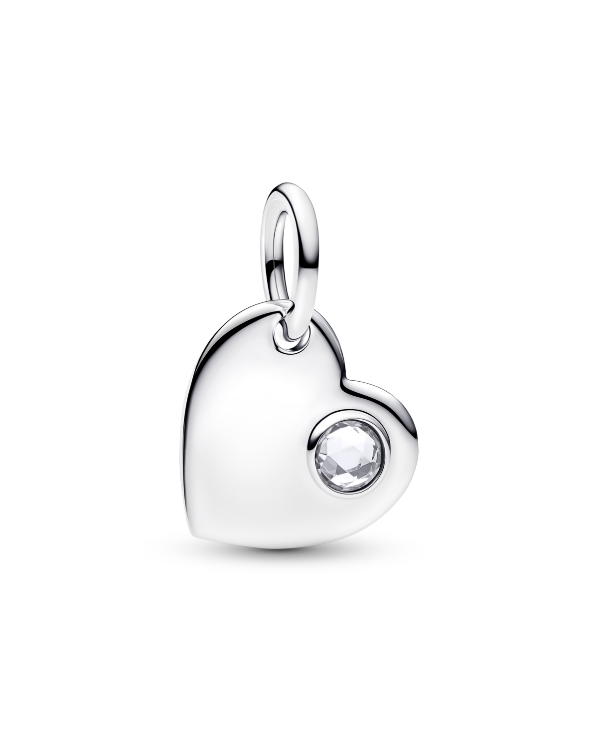 Click here for Pandora April Engravable Heart Clear Stone Dangle... prices