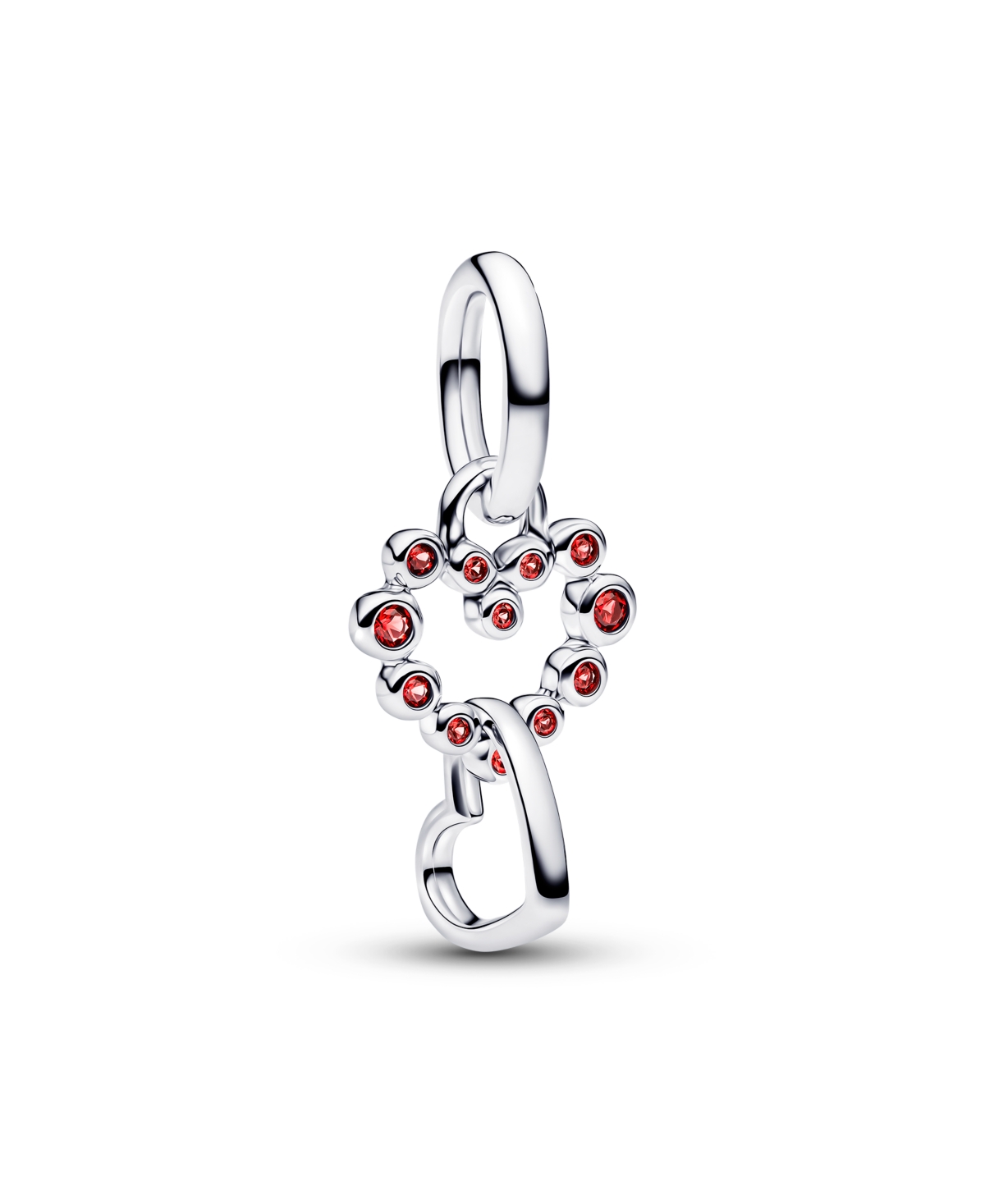 Click here for Pandora Connected Hearts Red Stones Dangle Charm -... prices
