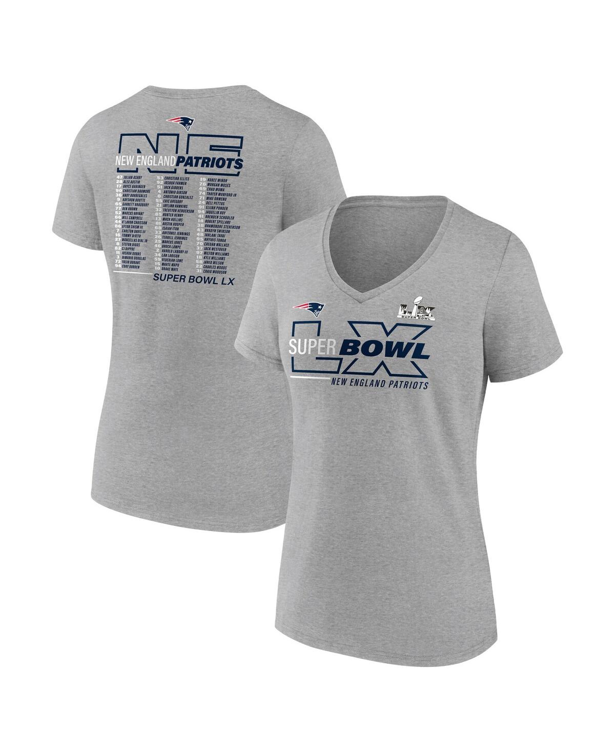 Click here for Fanatics Womens Heather Gray New England Patriots... prices