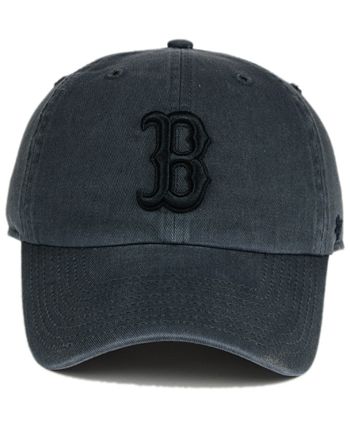 '47 Brand Boston Red Sox Charcoal Clean Up Cap - Macy's