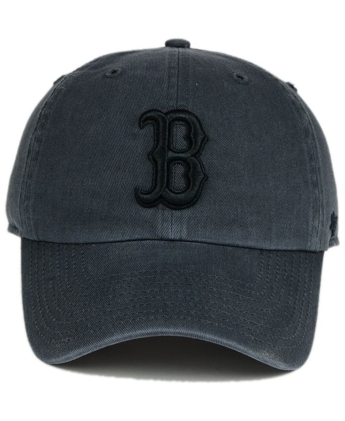 '47 Brand Boston Red Sox Charcoal Clean Up Cap - Macy's