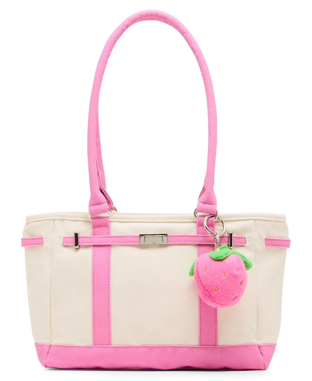 Click here for Madden Girl Harper Canvas Midi Tote - Pink prices