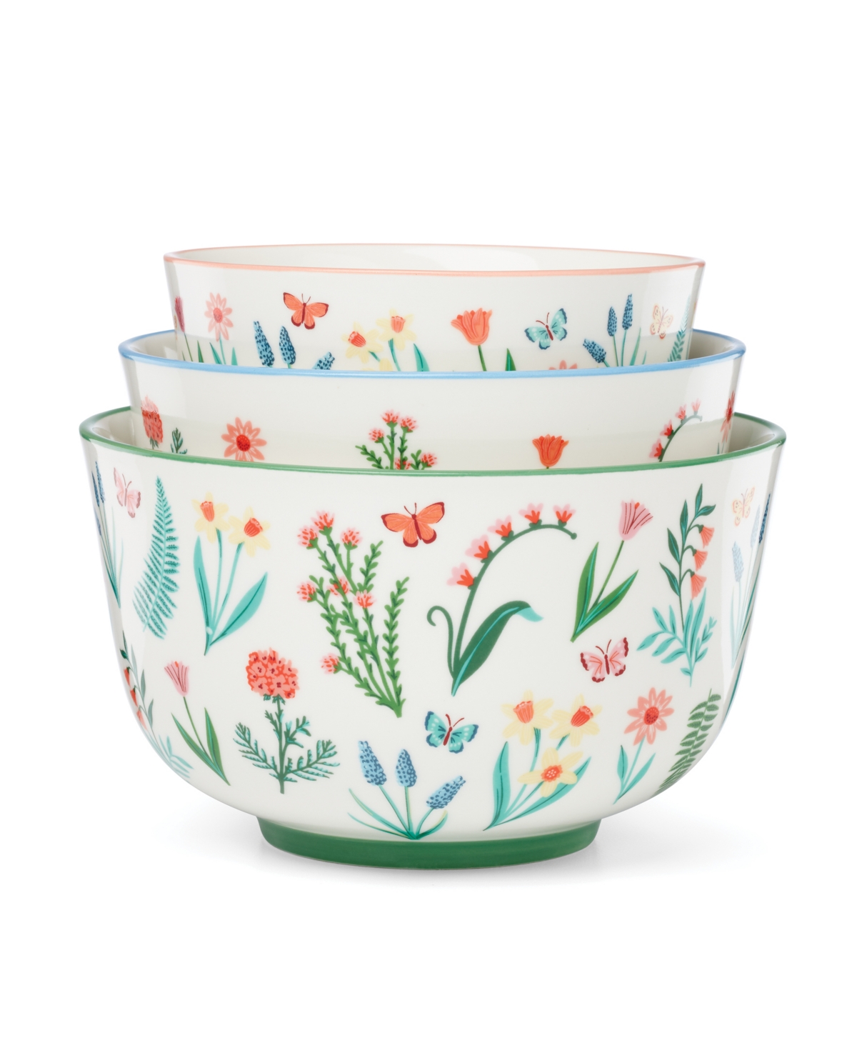 Click here for Oneida First Blooms Nesting Bowls  Set of 3 - Mult... prices