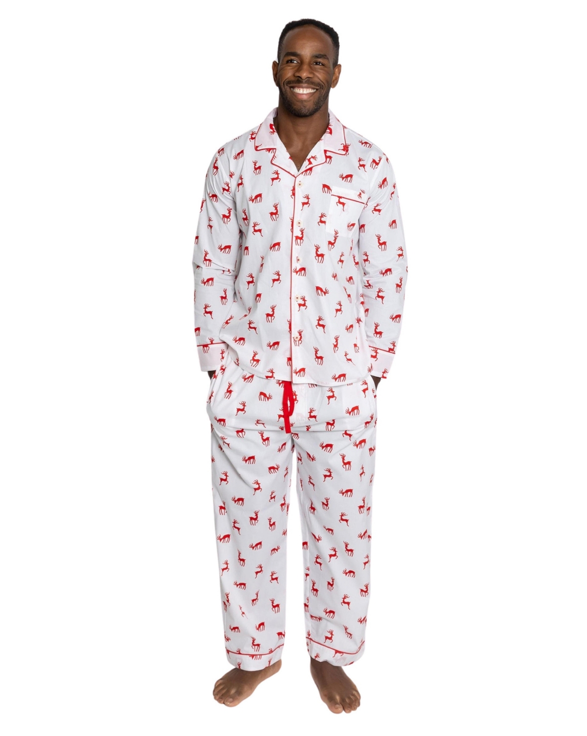 Click here for Sant and Abel Mens Hepburn Gingham Navy Long Pj Se... prices