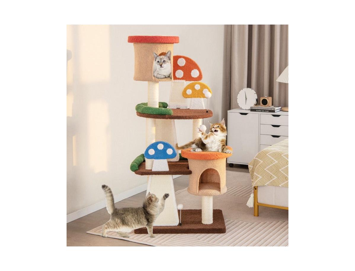 Click here for Aostirmotor 4-in-1 Cat Tree with 2 Condos & Platfo... prices