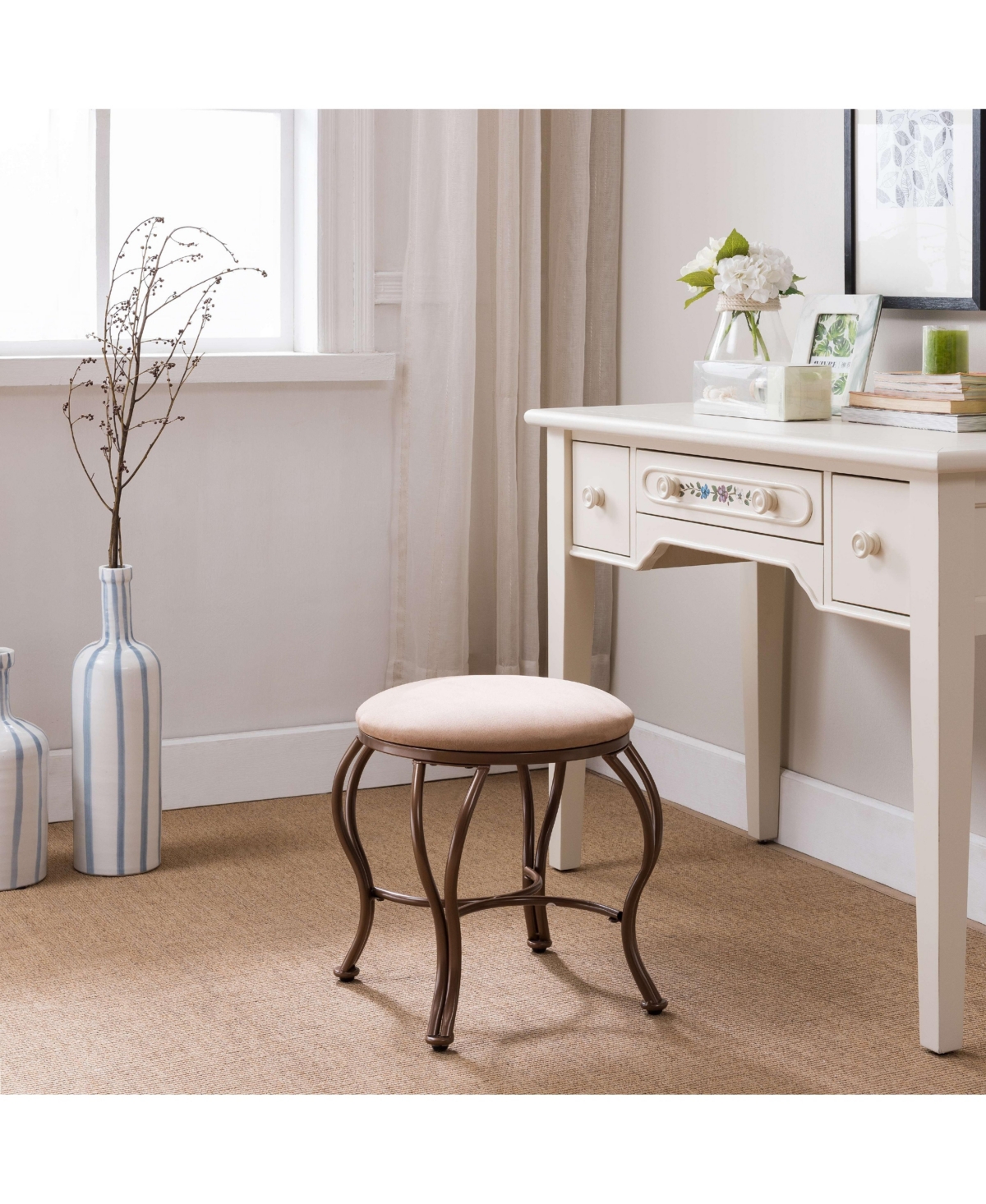 Click here for Kings Brand Furniture Vanity Stool with Finish and... prices