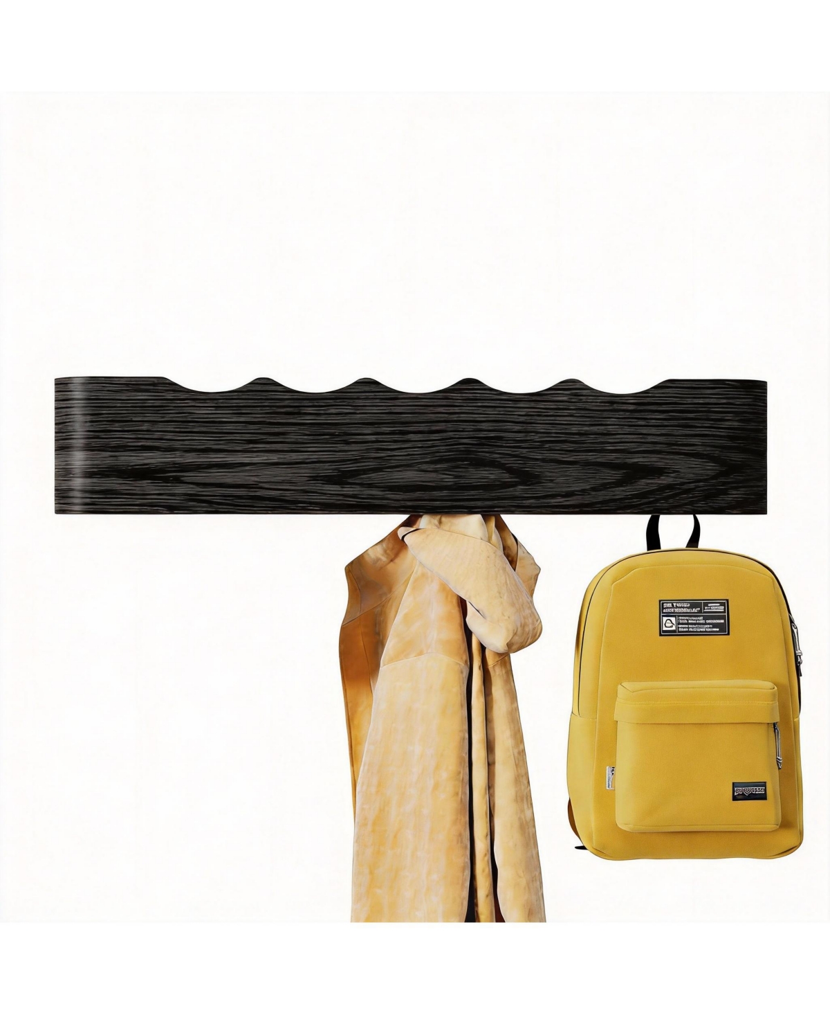 Click here for Yigii Solid Wood Wall Rack with Hooks for Coats  H... prices