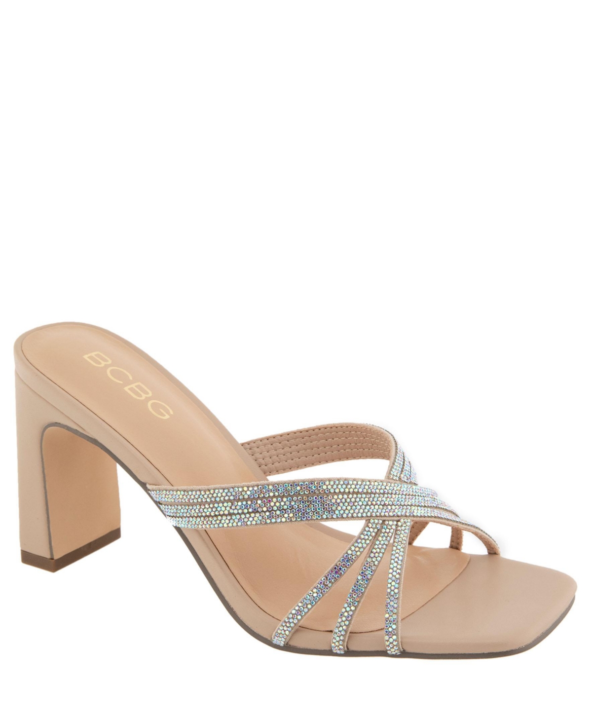 Click here for Bcbg Womens Fanny B Block Heeled Sandal - Light na... prices