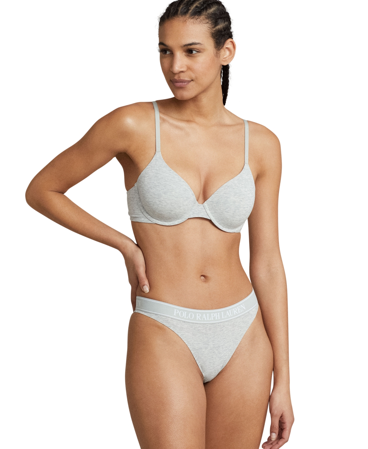 Click here for Polo Ralph Lauren Womens Mid-Rise Thong  3-Pack -... prices