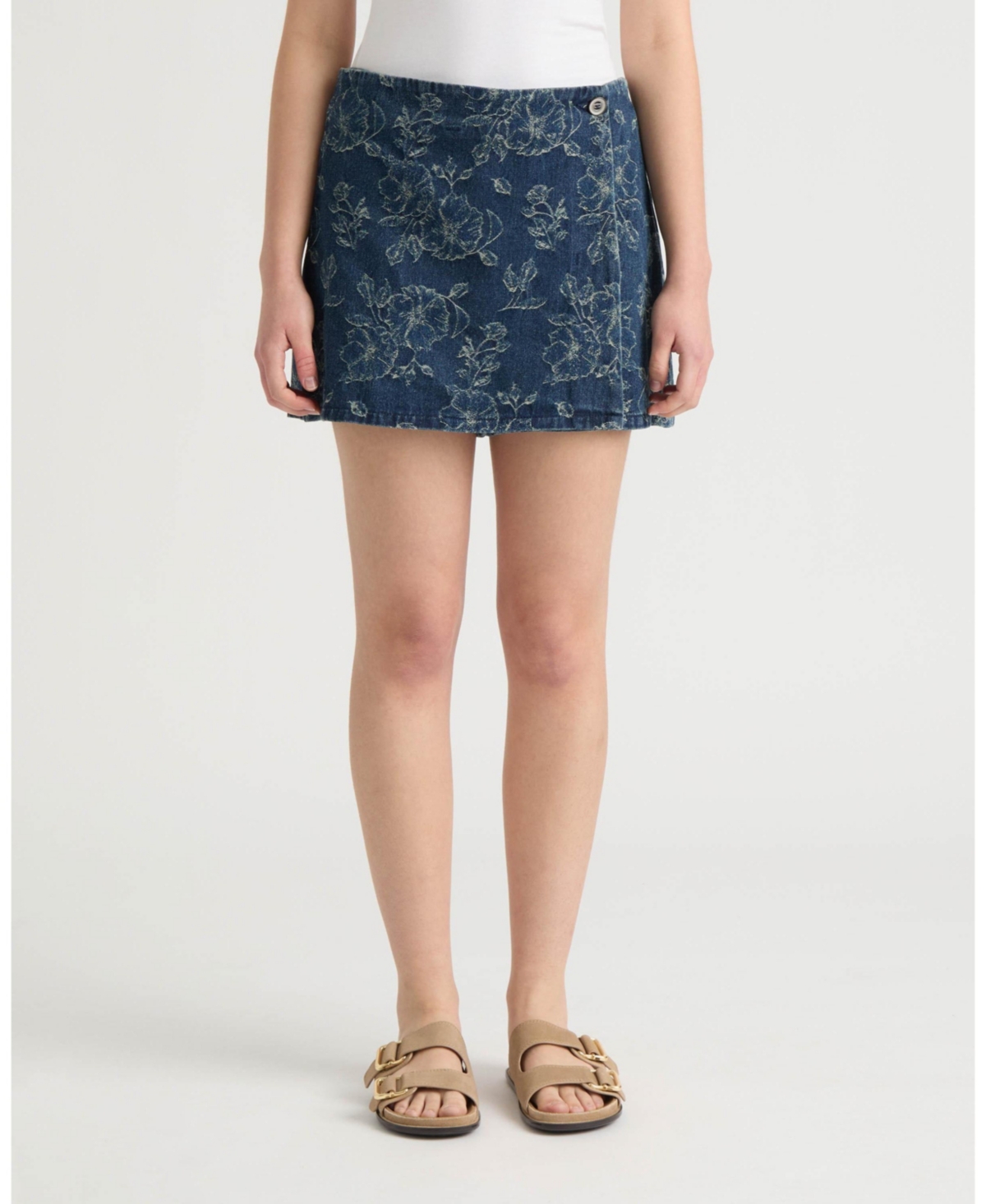 Click here for Nvlt Womens Wrap Skort - Denim floral prices