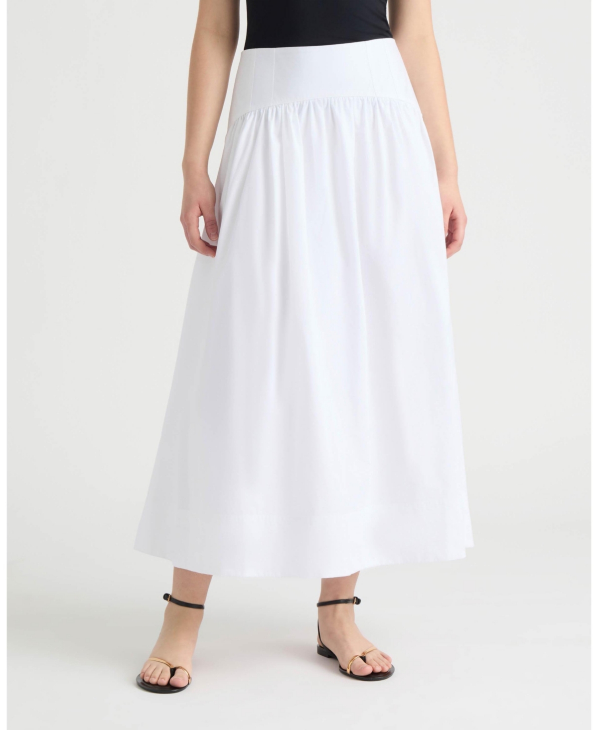 Click here for Nvlt Womens Maxi Skirt With Yoke - White prices