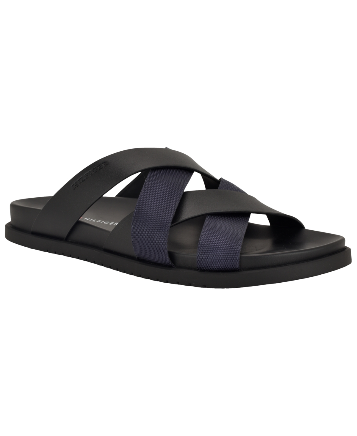 Click here for Tommy Hilfiger Mens Bivin2 Slip-On Sandals - Black prices