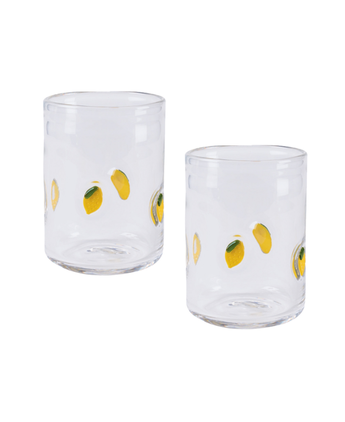 Click here for Tableau Lemon Icon Glasses  Set of 2 - clear prices