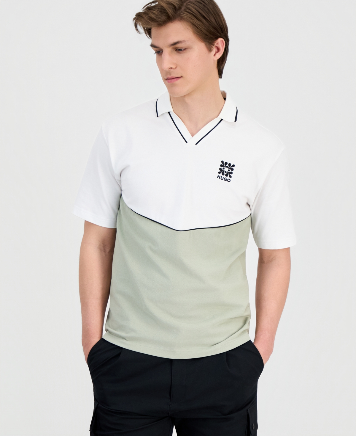 Click here for Hugo Boss Mens Daryo Knit Polo Shirt - light/paste... prices