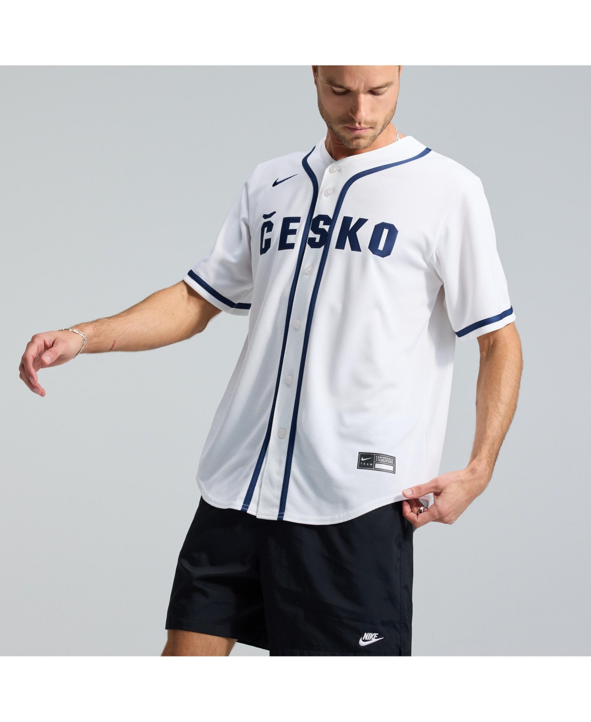 Click here for Nike Mens White Czech Republic Baseball 2026 World... prices