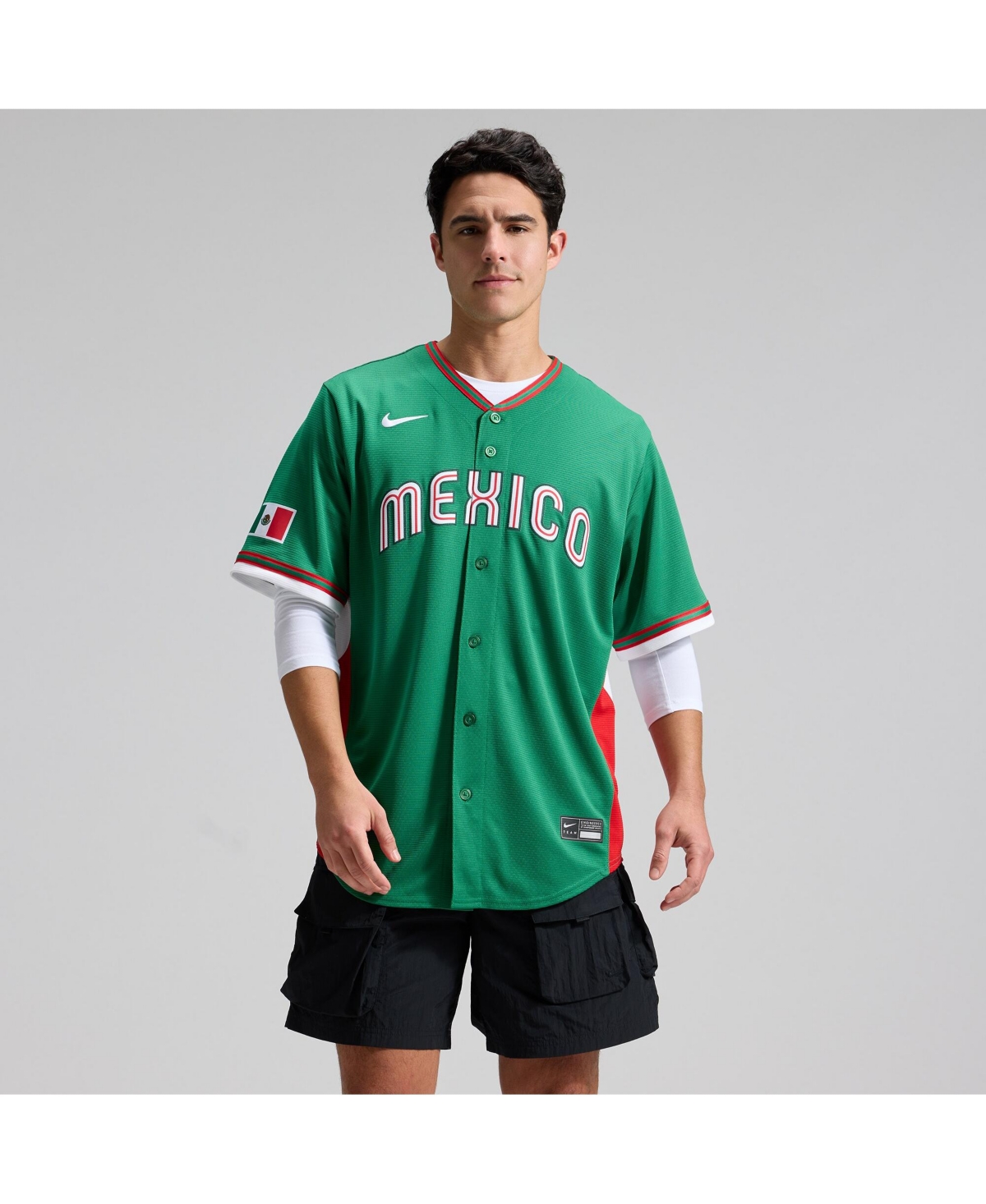Click here for Nike Mens Green Mexico Baseball 2026 World Basebal... prices