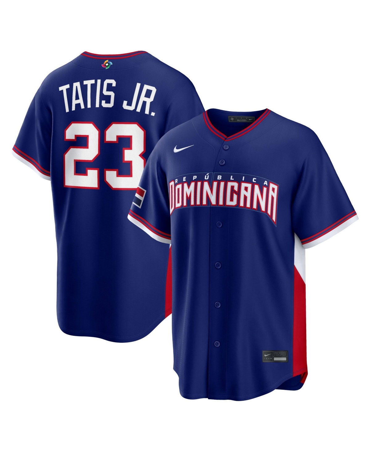 Click here for Nike Mens Fernando Tatis Jr. Royal Dominican Repub... prices