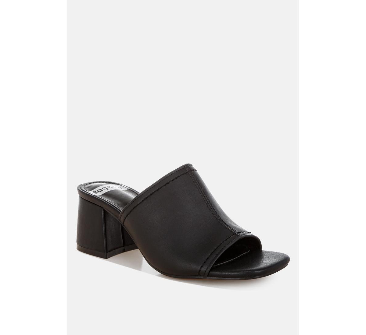 Click here for Rag & Co Womens Wuling Slip-On Soft Leather Heels... prices