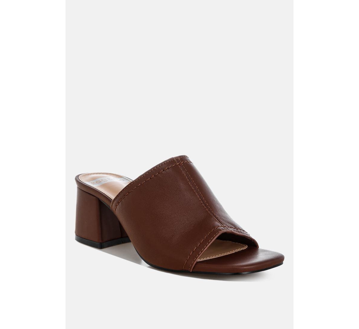 Click here for Rag & Co Womens Wuling Slip-On Soft Leather Heels... prices