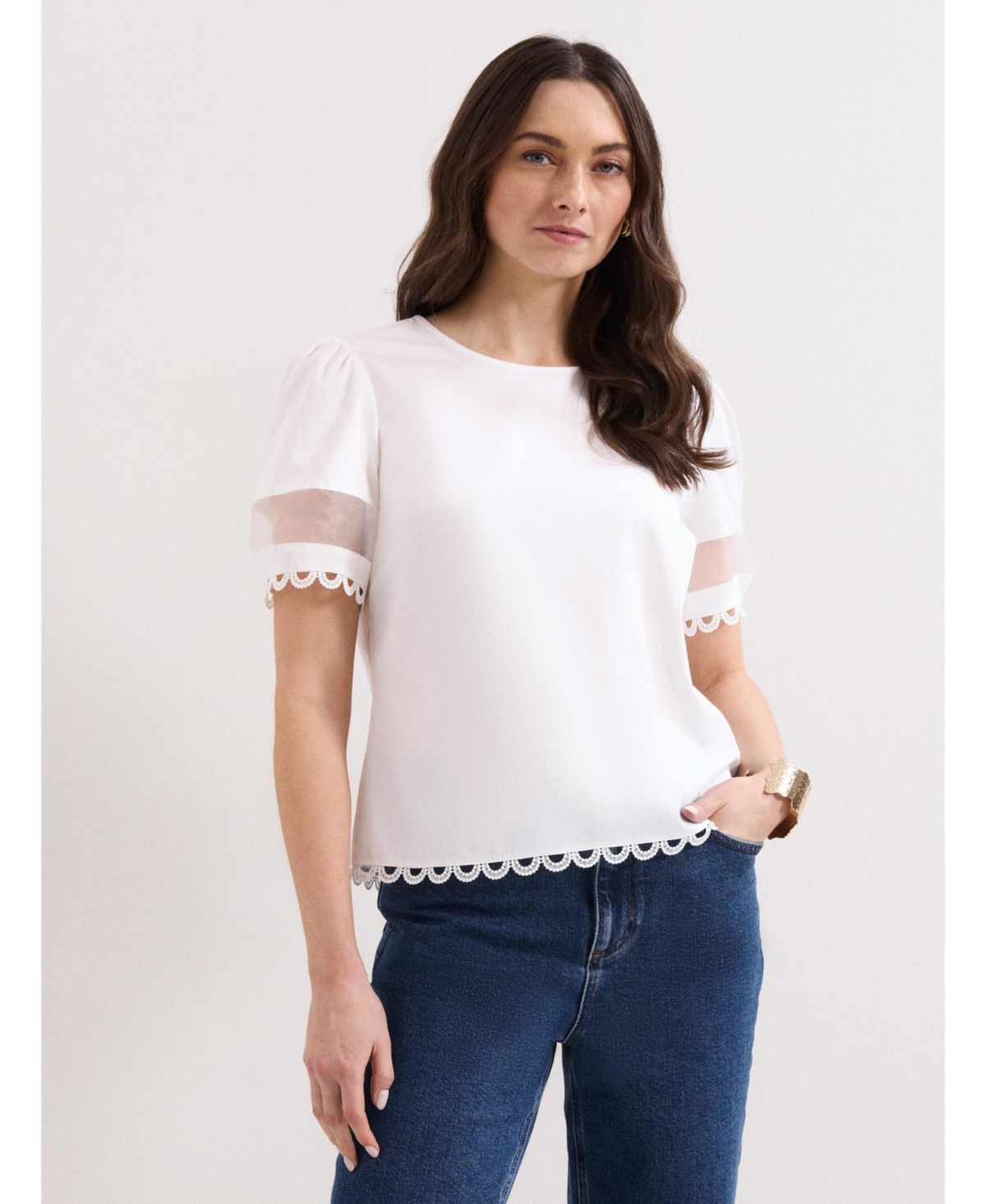 Click here for Phase Eight Womens Rebecca Detail Top prices