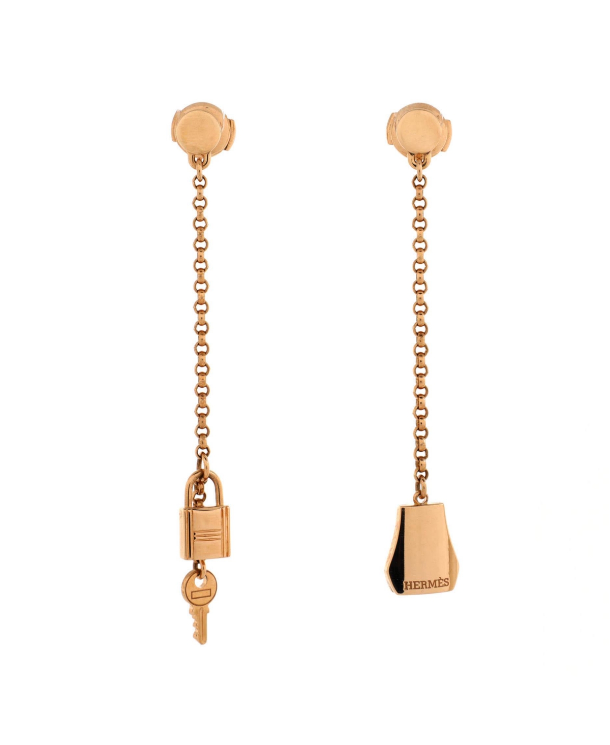 Click here for Pre-Owned HERMES Kelly Clochette Drop Earrings - 1... prices