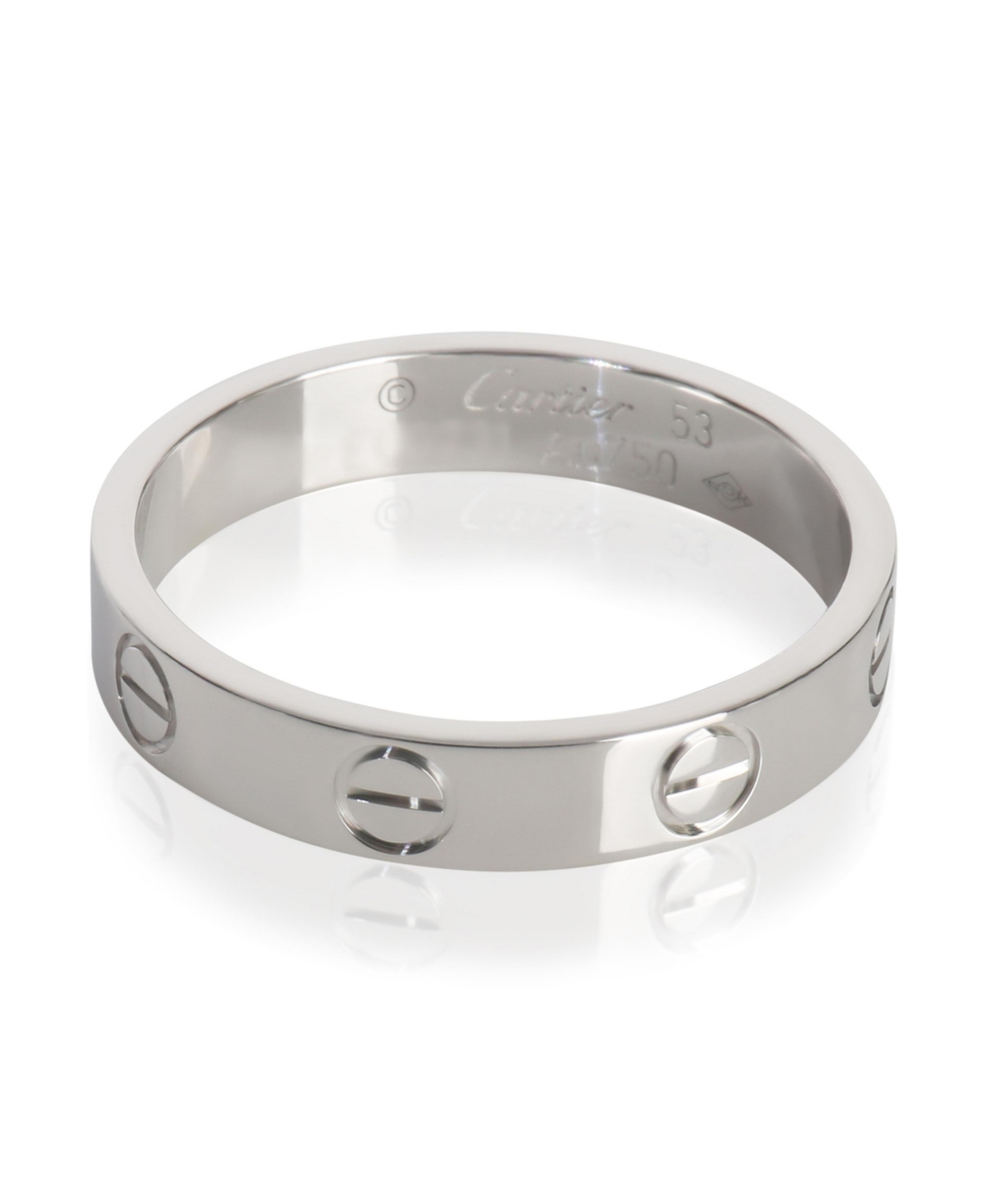 Click here for Pre-Owned Cartier White Gold Small Model Love Ring... prices