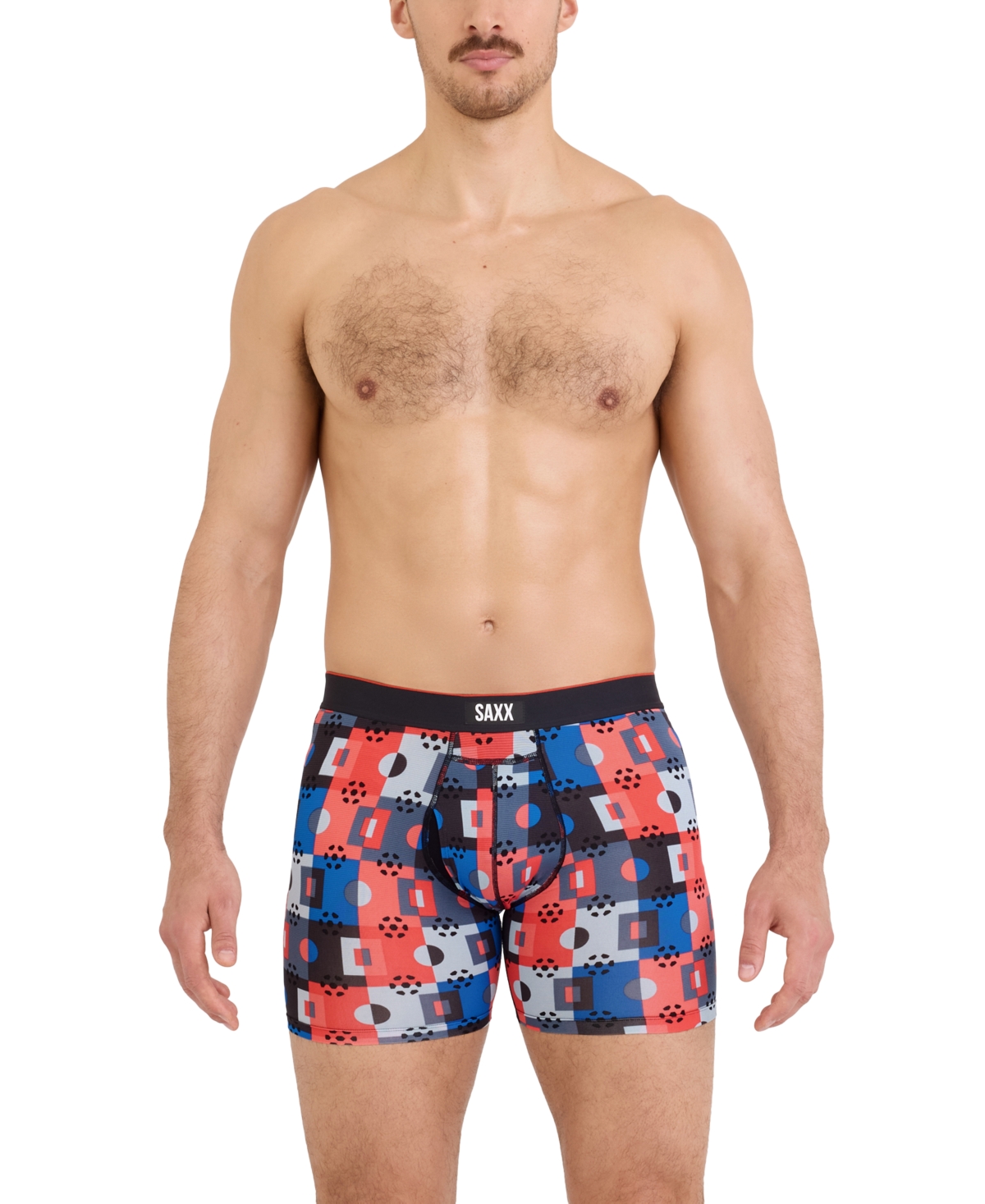 Click here for Saxx Mens Multi Sport Mesh Boxer Brief - Red/Blue/... prices