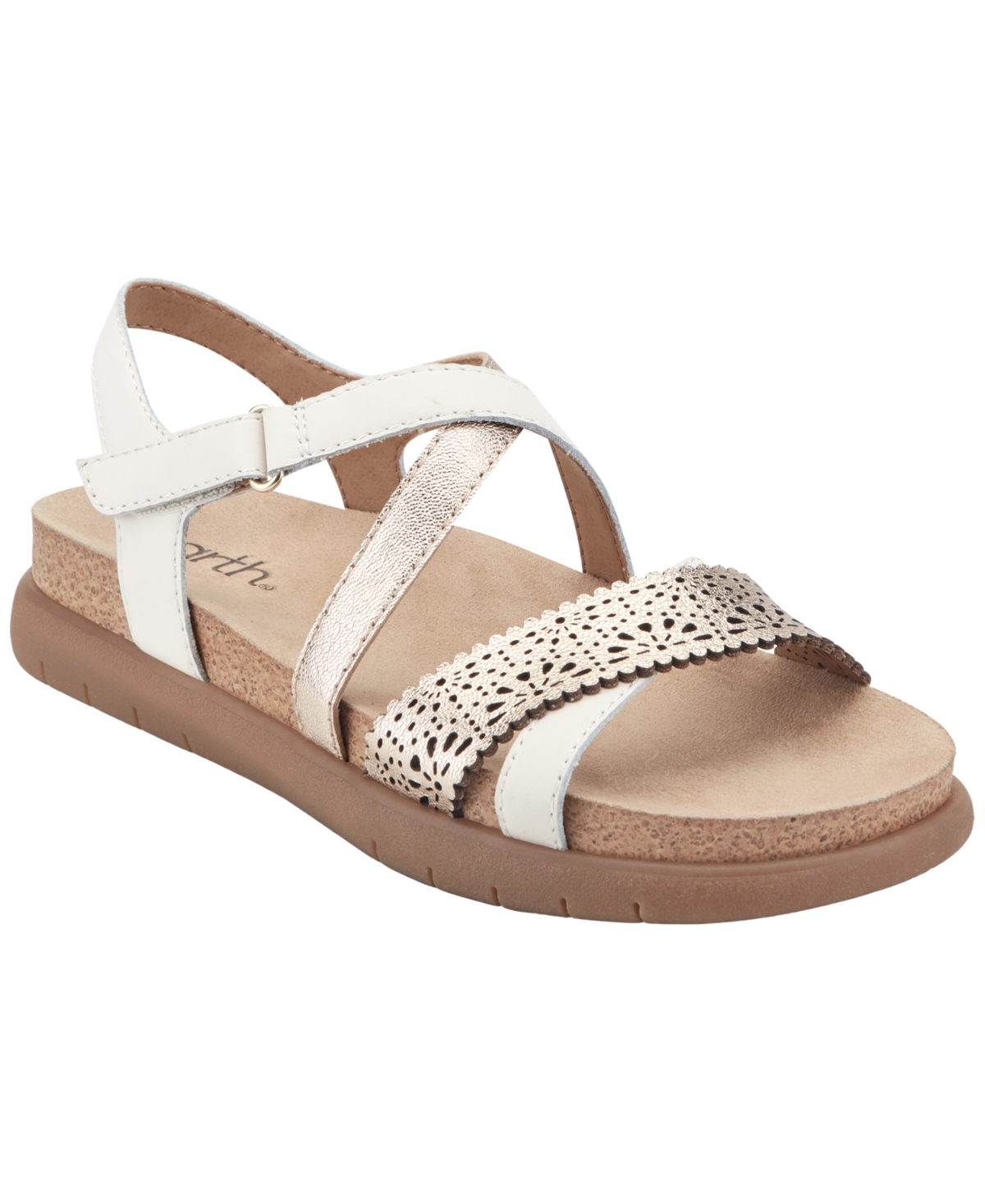 Click here for Earth Womens Athena Strappy Footbed Flatform Sanda... prices