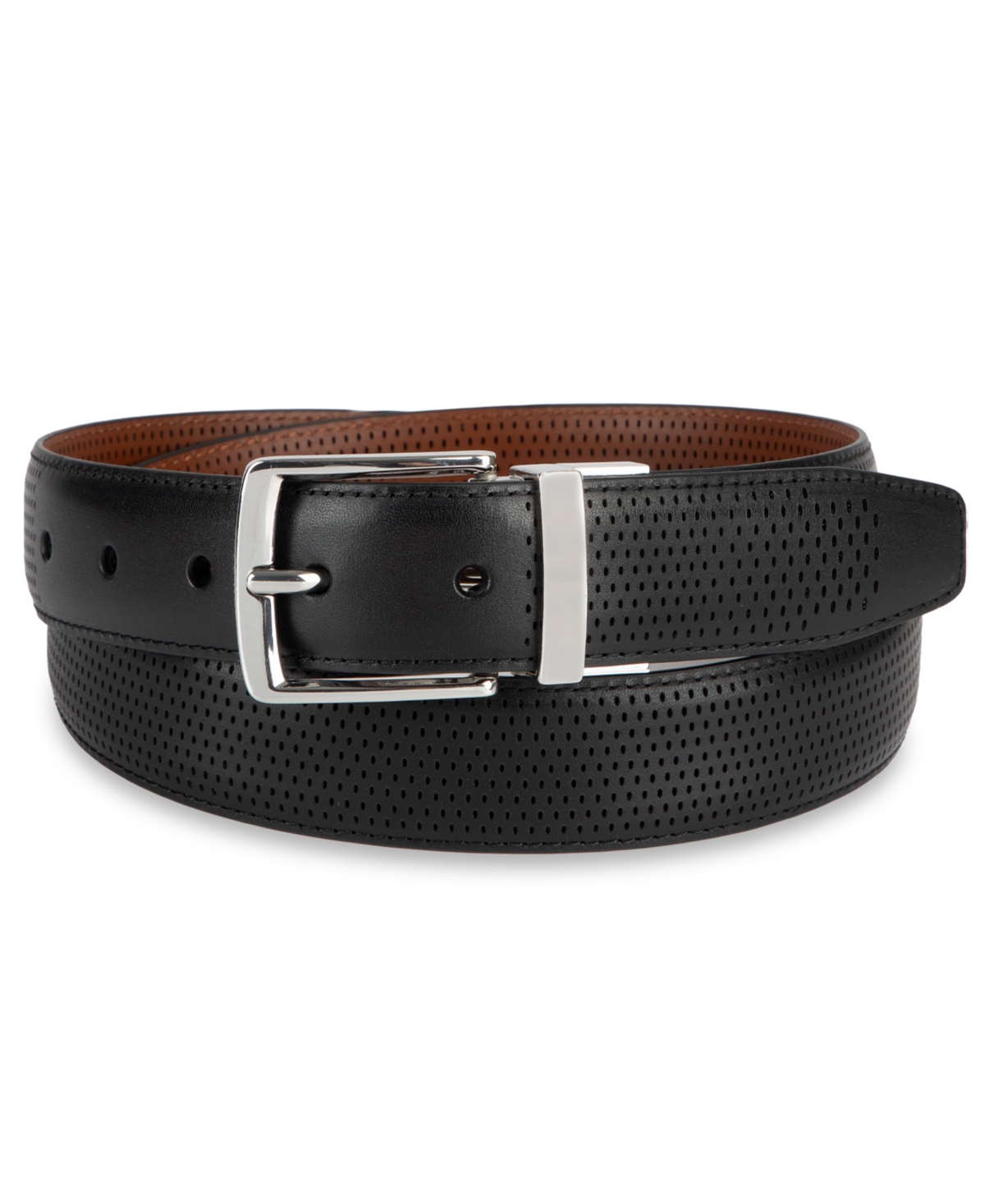 Click here for Cole Haan Mens Reversible Leather Belt - Black/Tan prices
