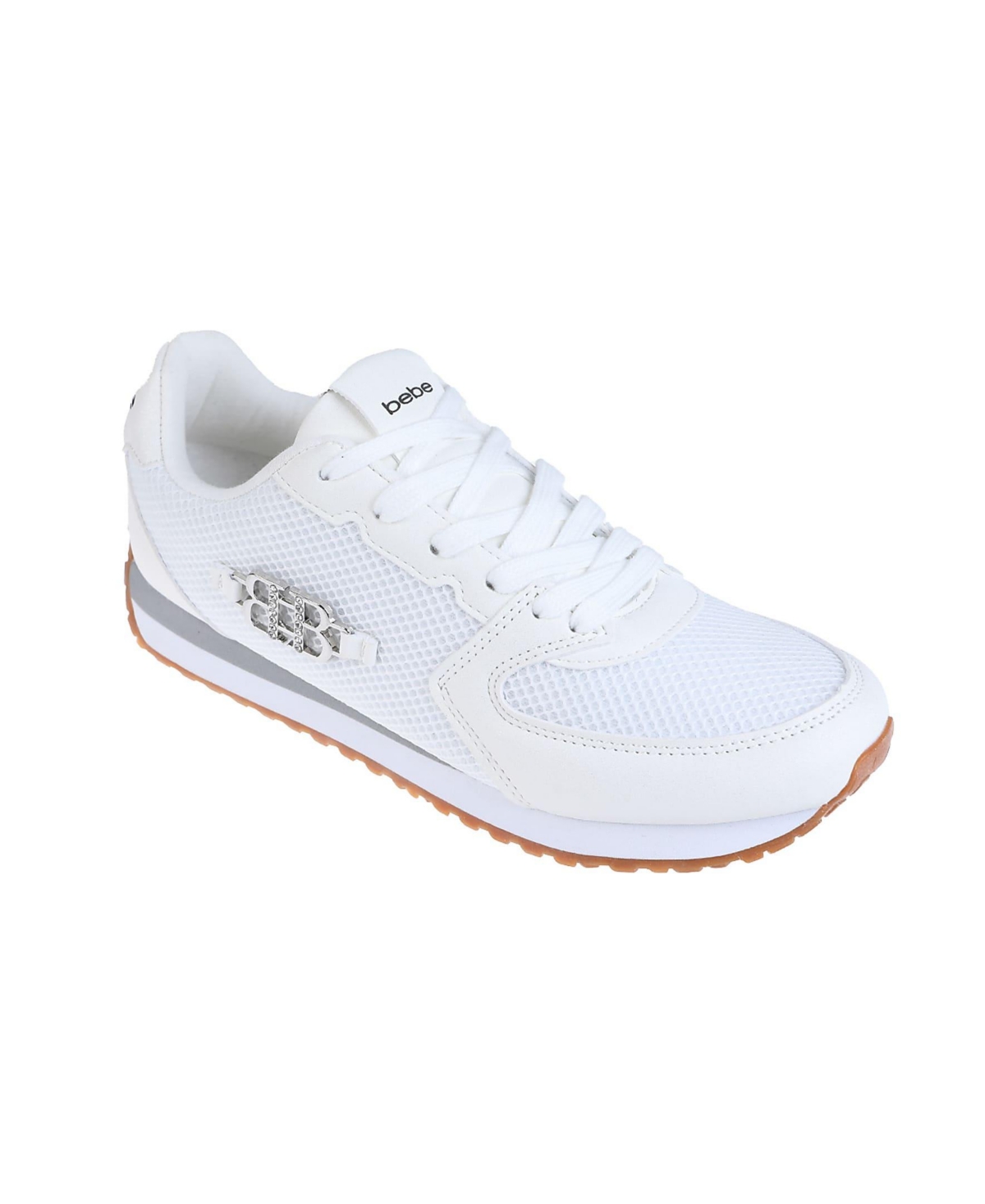 Click here for bebe Womens Sneaker with Multi-Material Upper and... prices