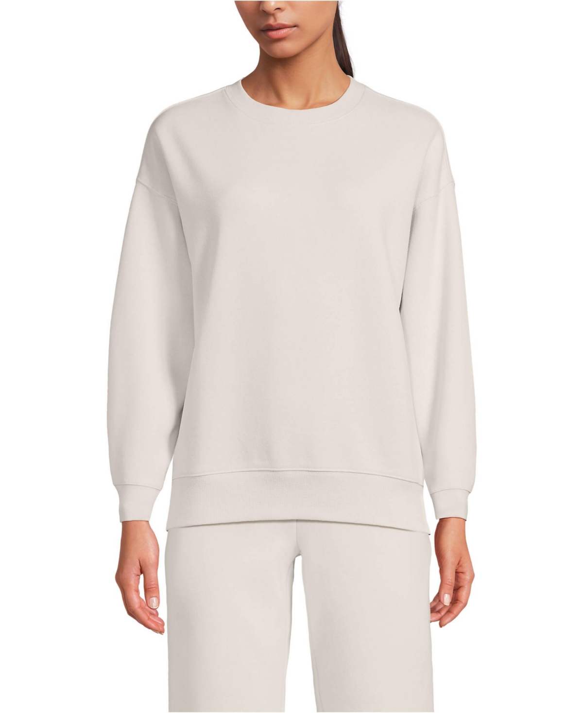 Click here for Lands End Womens Relaxed Serious Sweats Long Sleev... prices